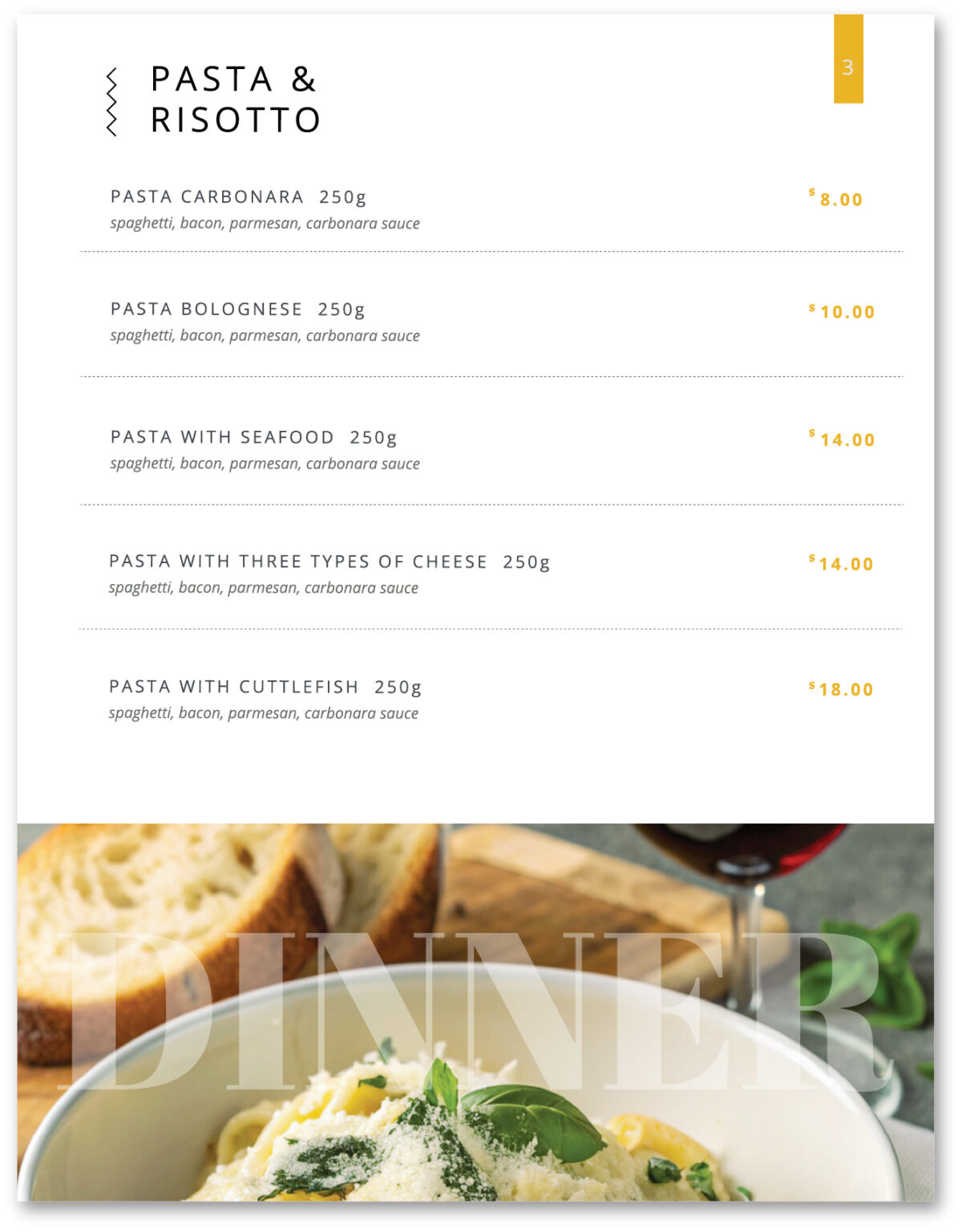 Menus - Better Print Victoria